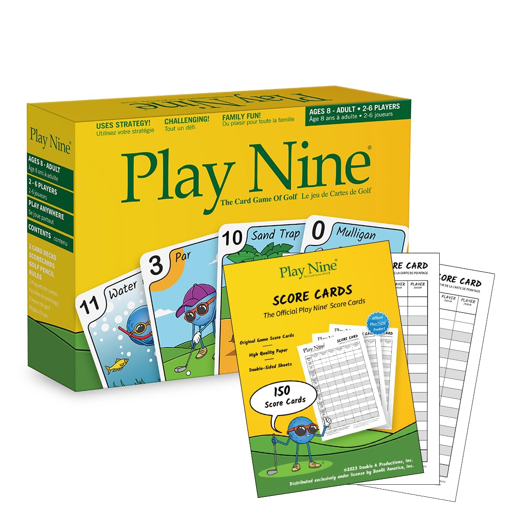 Amazon.com: Play Nine Card Game and Score Card Bundle : Toys & Games