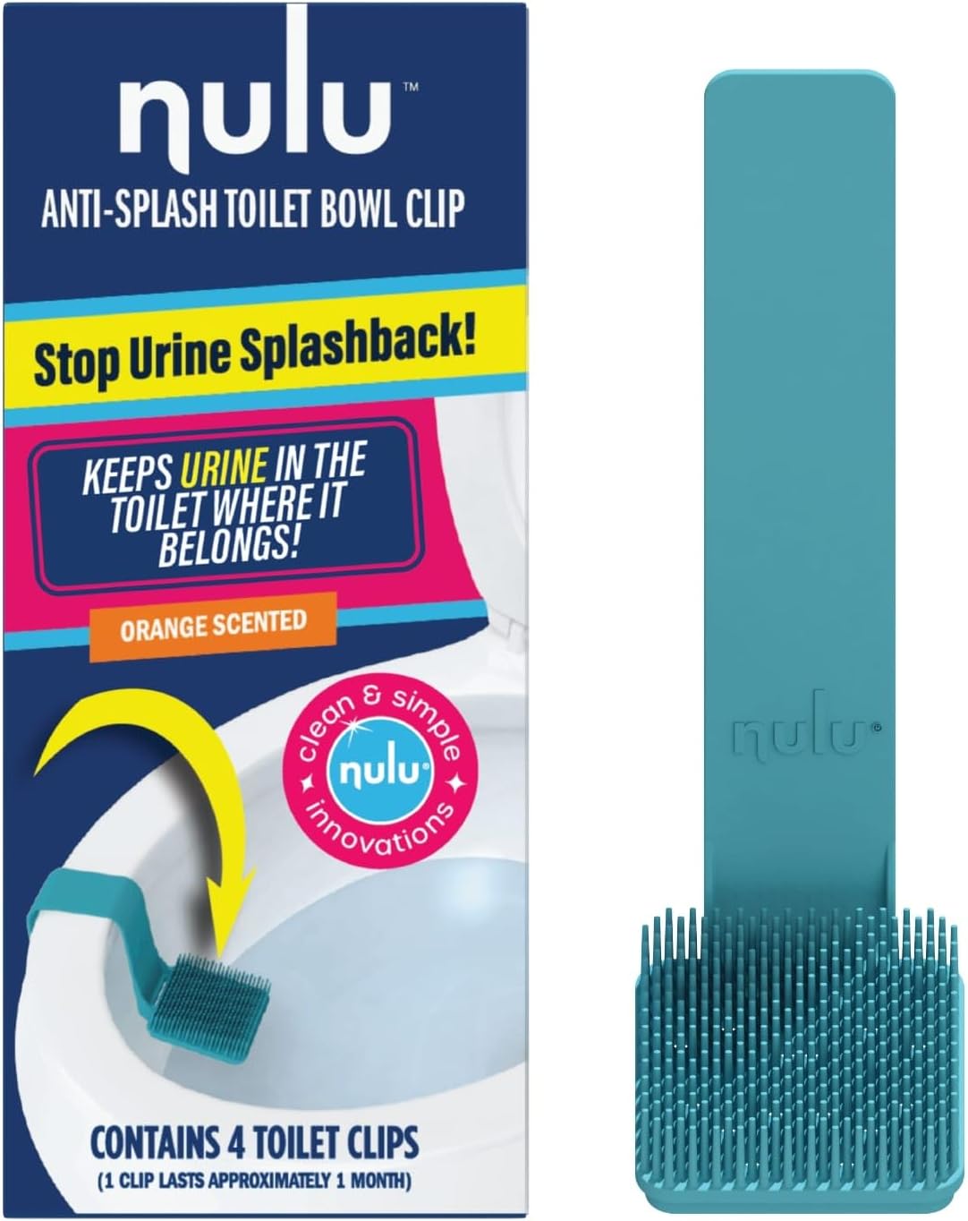 Amazon.com: Nulu (4 Pack Anti-Urine Splash Toilet Bowl Clip, Gift for ...