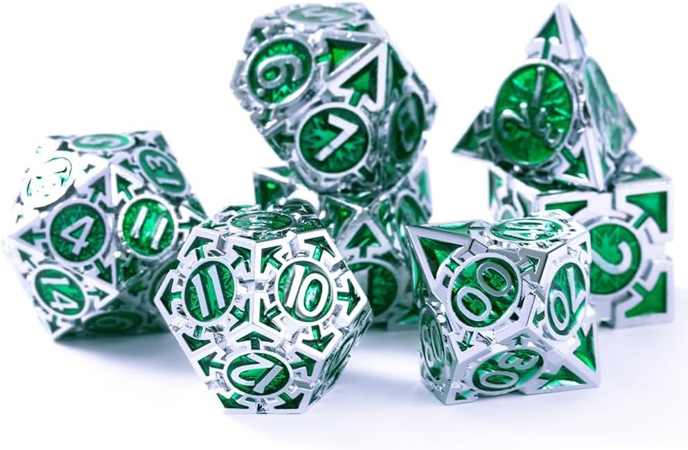 Amazon.com: RULE DICE DND Metal Dice Set， D&D Dungeons and Dragons Dice ...