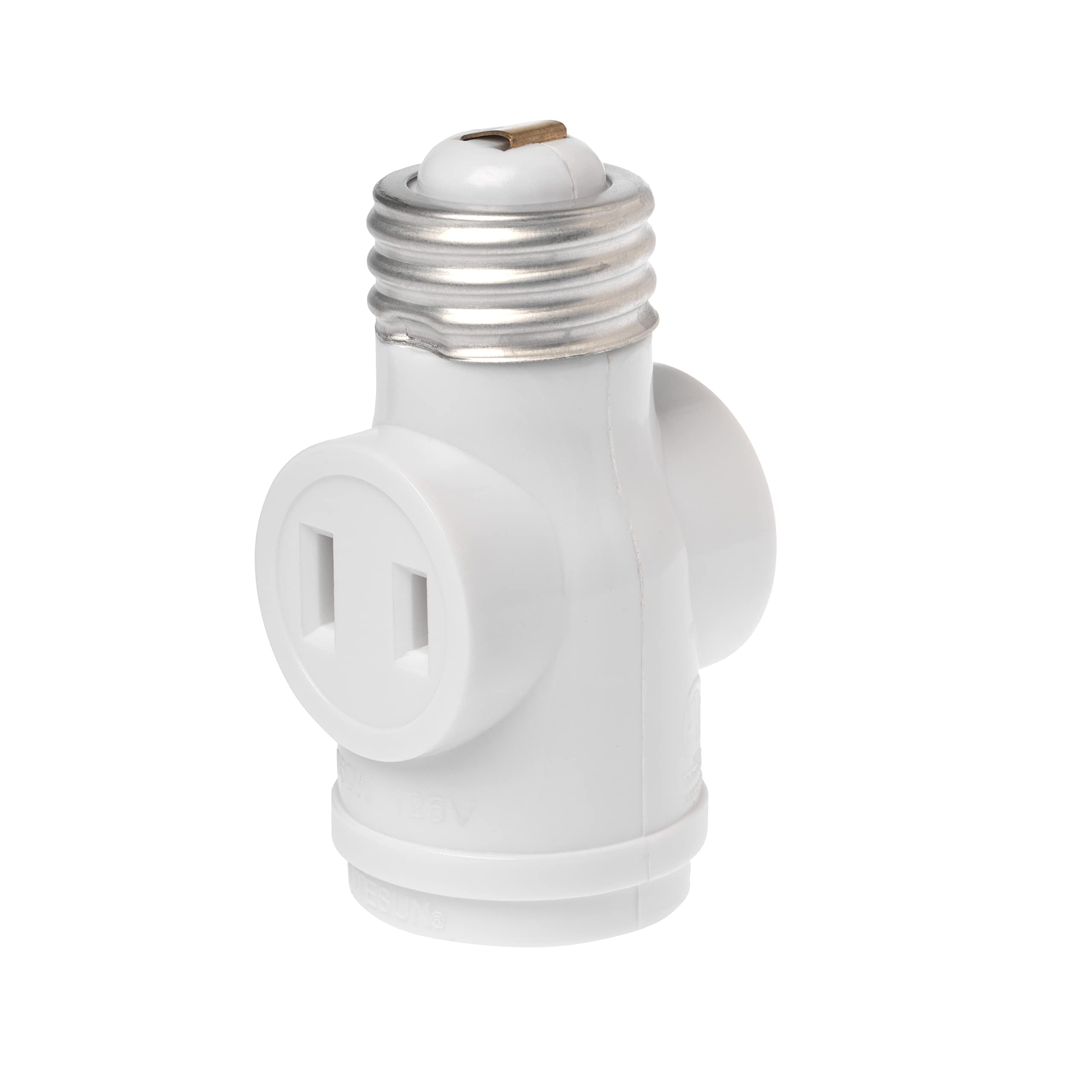 Snapklik.com : E26 Light Bulb Socket To 2 Polarized Outlet Adapter ...