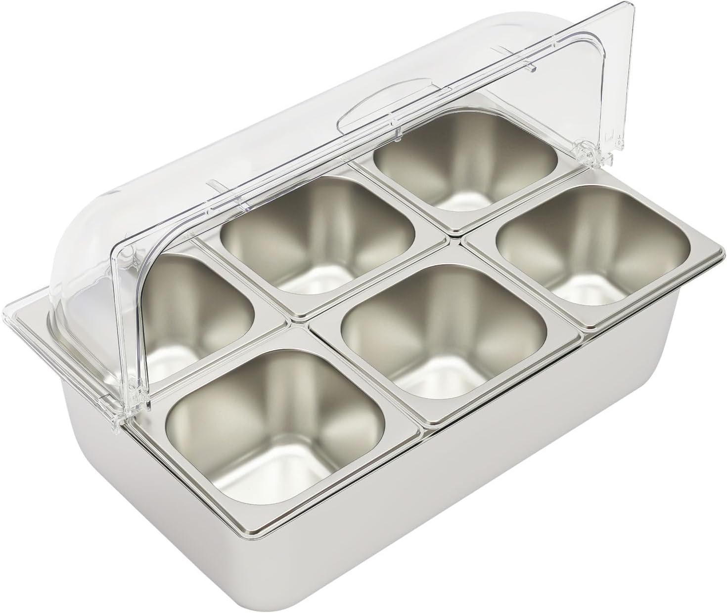 Amazon.com | TITIDU Ice Food Serving Display Tray with Clear Roll Top ...