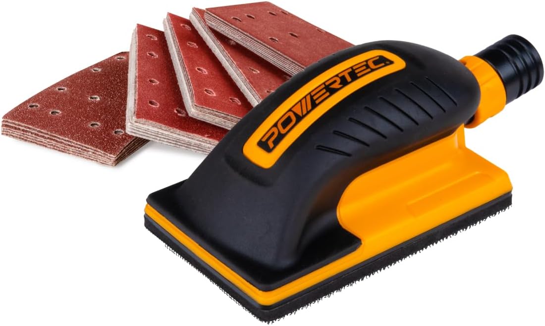Brandclub - POWERTEC Vacuum Sanding Block Set w/ 1" OD Dust Extraction ...