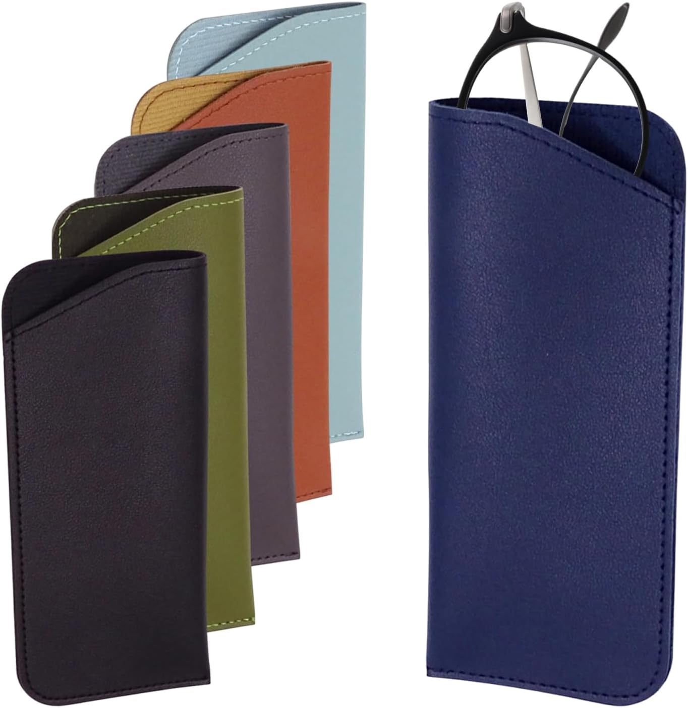 NVTEGR 6 Pcs Glasses Case Soft, Glasses Case, Soft Glasses Case ...