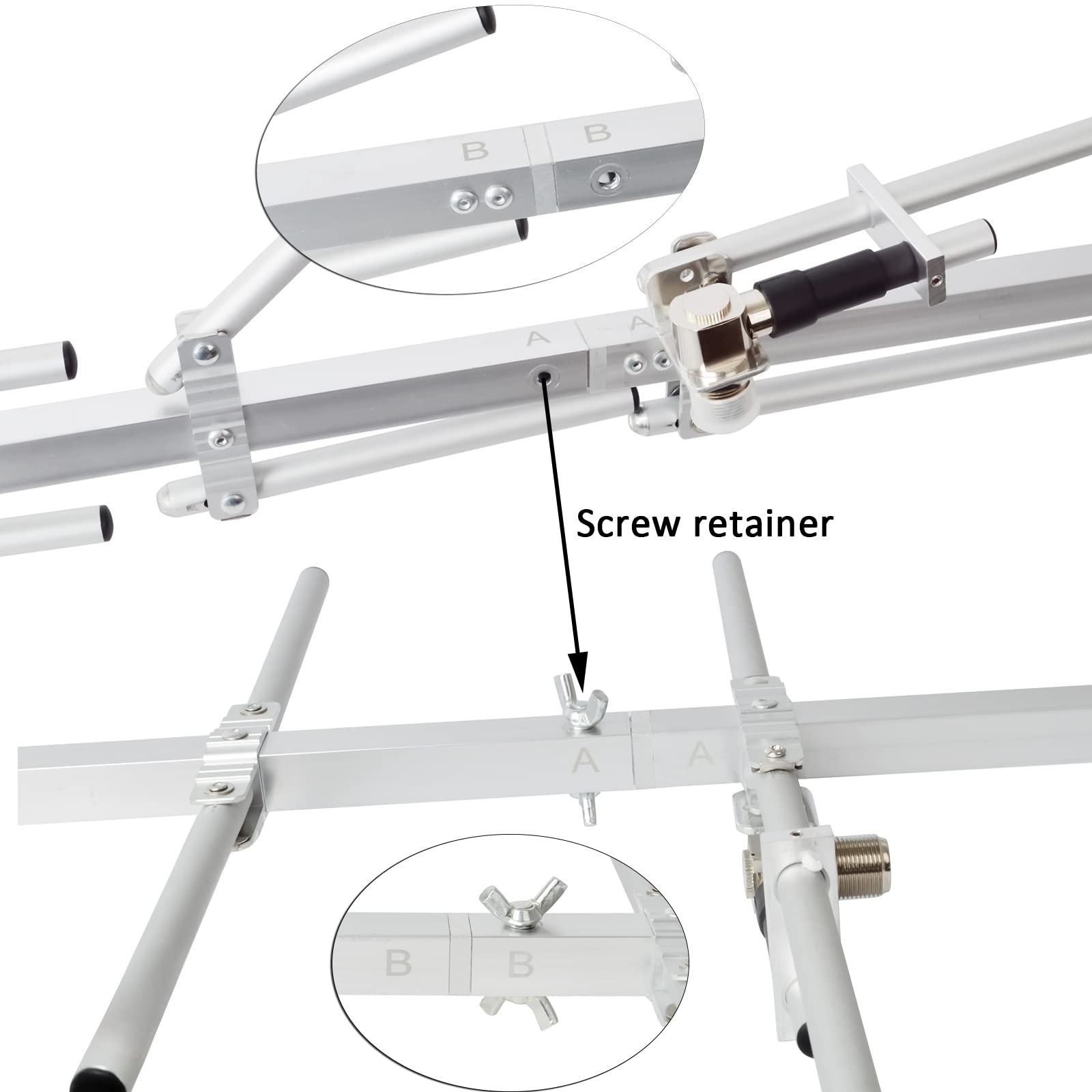 Snapklik.com : HYS UHF Yagi HT Antenna, 100W 7 Element Beam 70 Cm ...