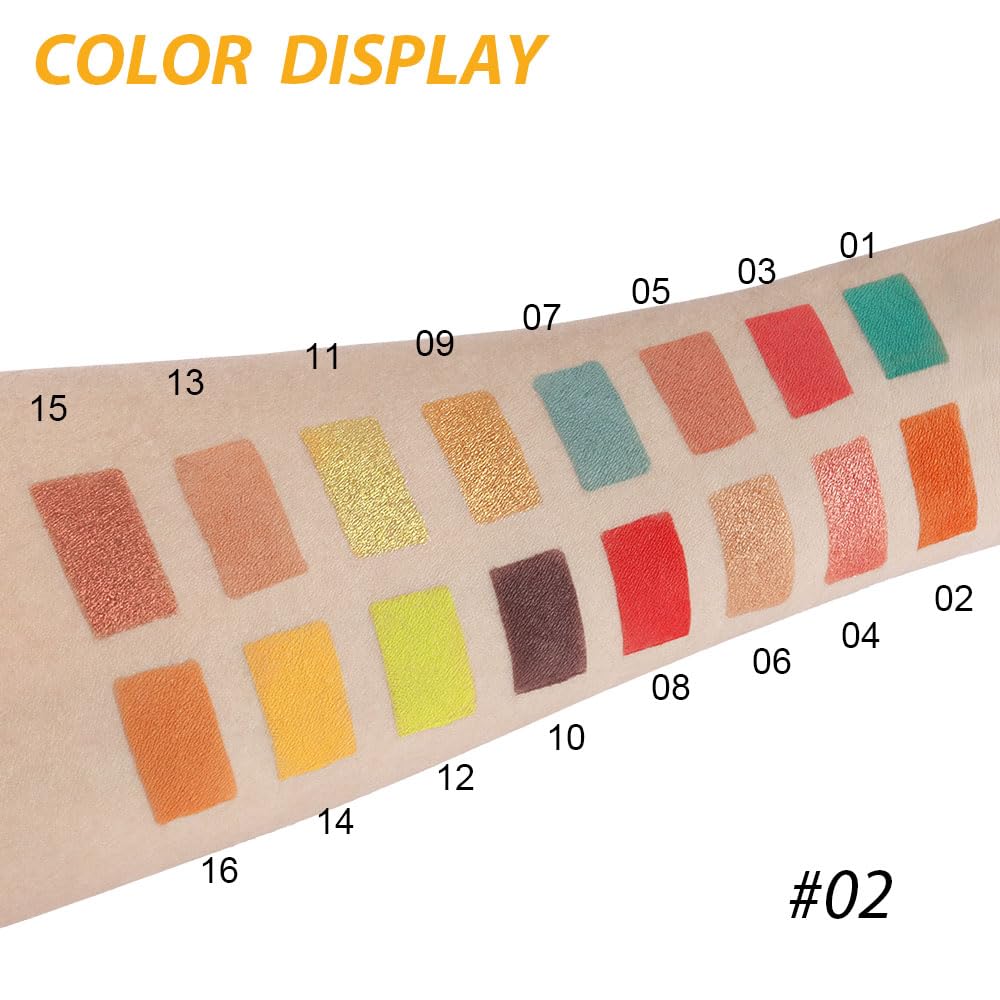 Snapklik.com : 16 Colors Champagne Gold Glitter Matte Shimmer Eyeshadow ...