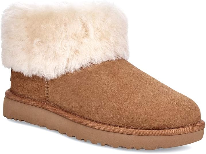Amazon.com | UGG Women's Classic Mini Fluff Boot | Mid-Calf