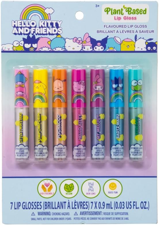 Amazon.com : SANRIO Hello Kitty Lip Gloss Hello Kitty & Friends Lip ...