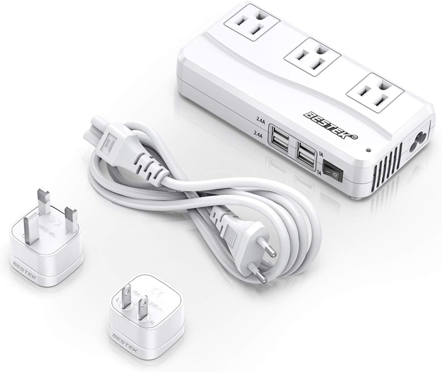 Amazon.com: BESTEK Universal Travel Adapter 220V to 110V Voltage ...