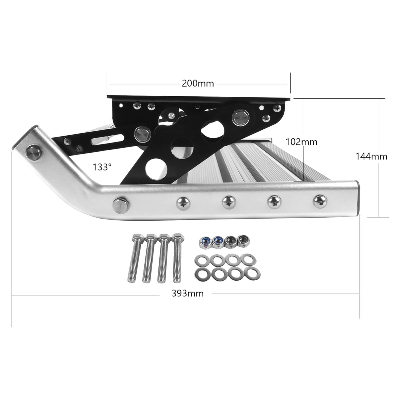 Snapklik.com : Manual RV Step Single Ladder Step Telescopic Folding RV ...