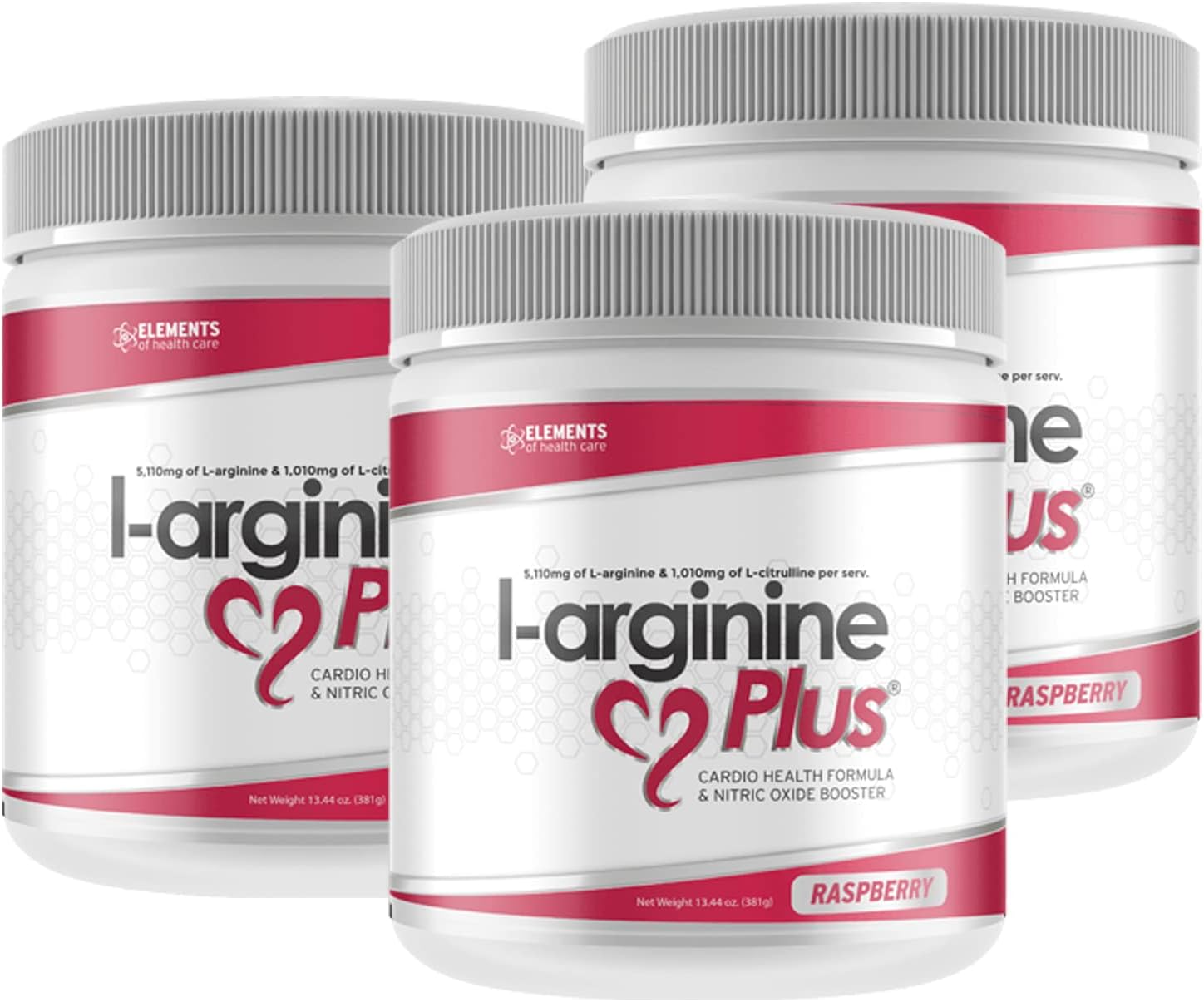 Amazon.com: L-Arginine Plus Raspberry 3-Pack Powdered Drink Mix for ...