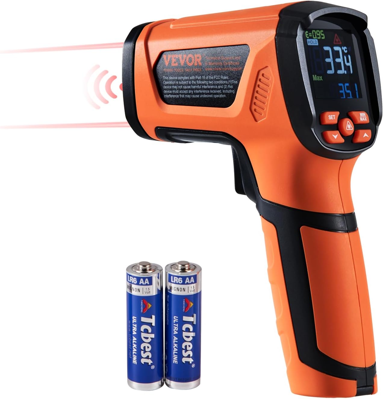 Amazon.com: Extech IRT25 Infrared Thermometer 12: 1 with Audible Alarm ...