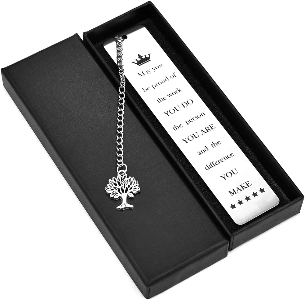Amazon.com: Ptzizi Inspirational Metal Engraved Bookmark with Tassel ...