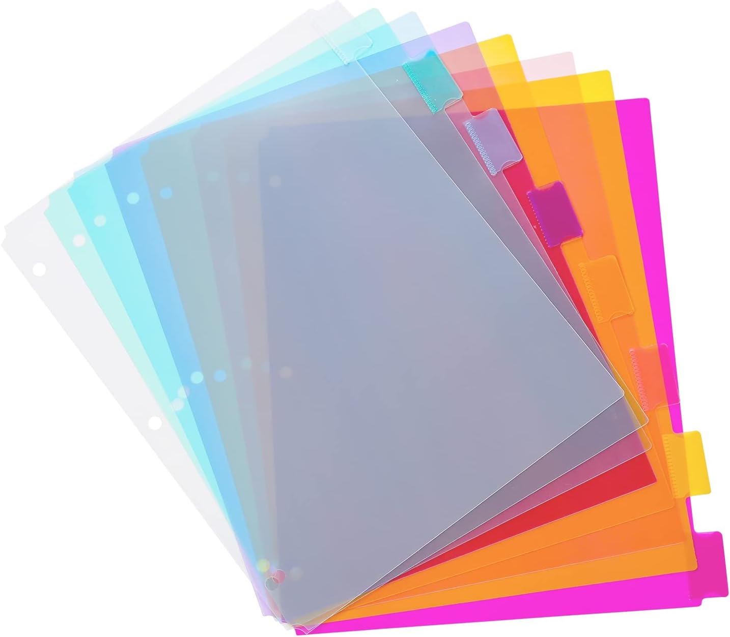 Amazon.com : Seashell 3 Sets 8-Tab Plastic Binder Dividers, 8 Tab ...