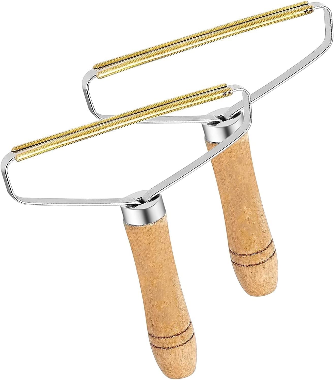 ALFA ACE 2-Pack Portable Lint Remover with Wooden Handle Holder Fuzz ...