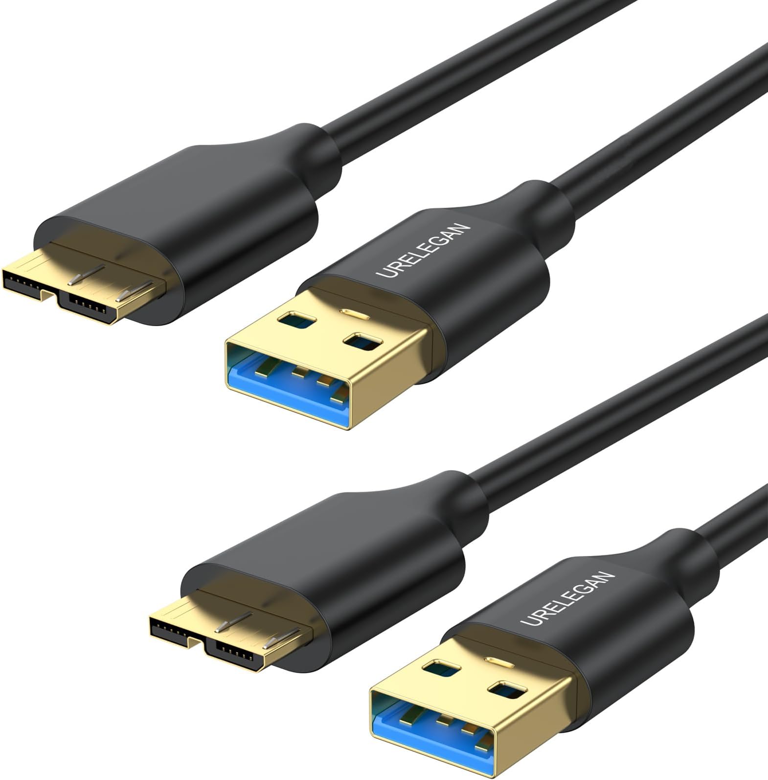 Amazon.com: CableWholesale Micro USB 3.0 Cable, Black, Type A Male ...