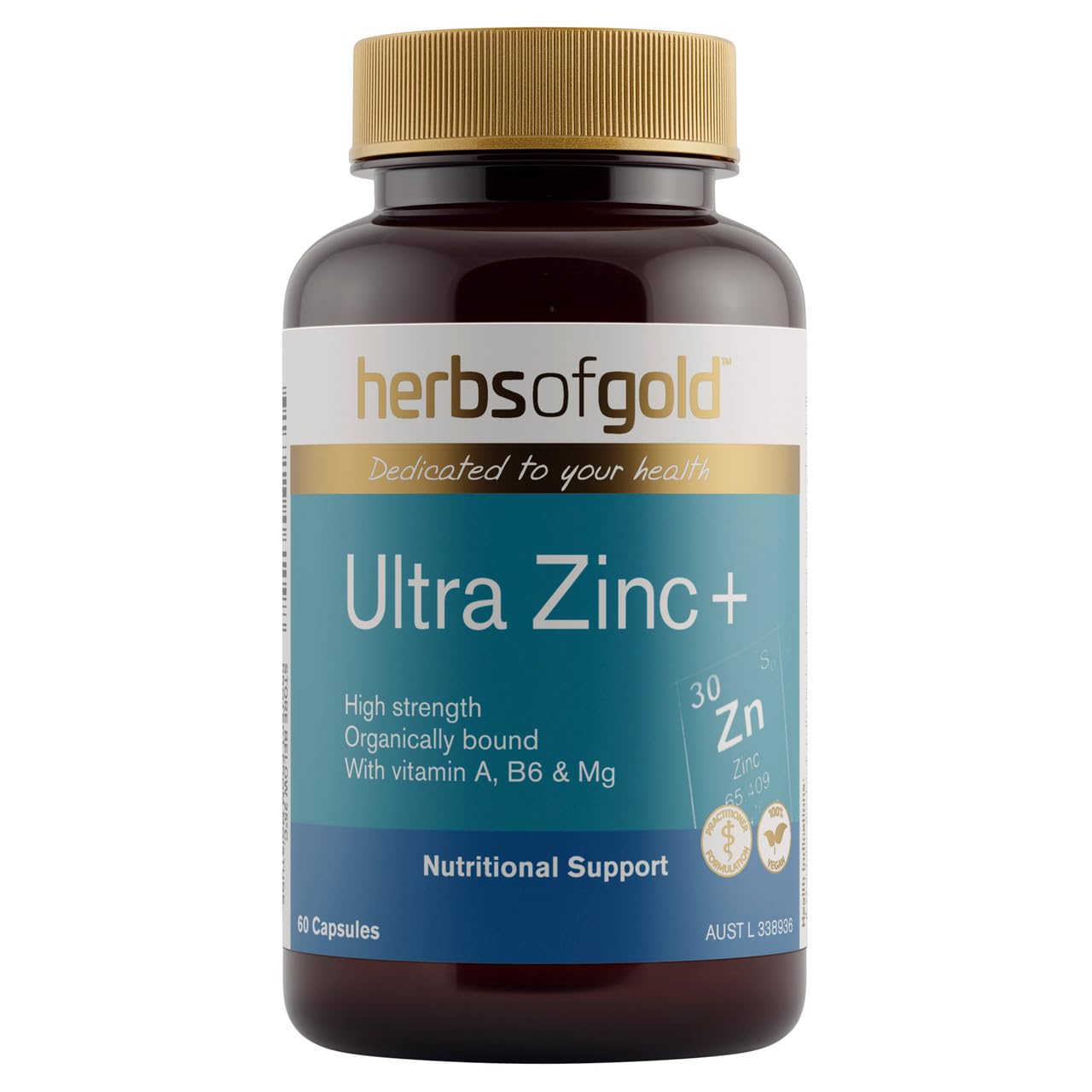 Herbs of Gold Ultra Zinc+ 60 Capsules : Amazon.com.au: Health ...