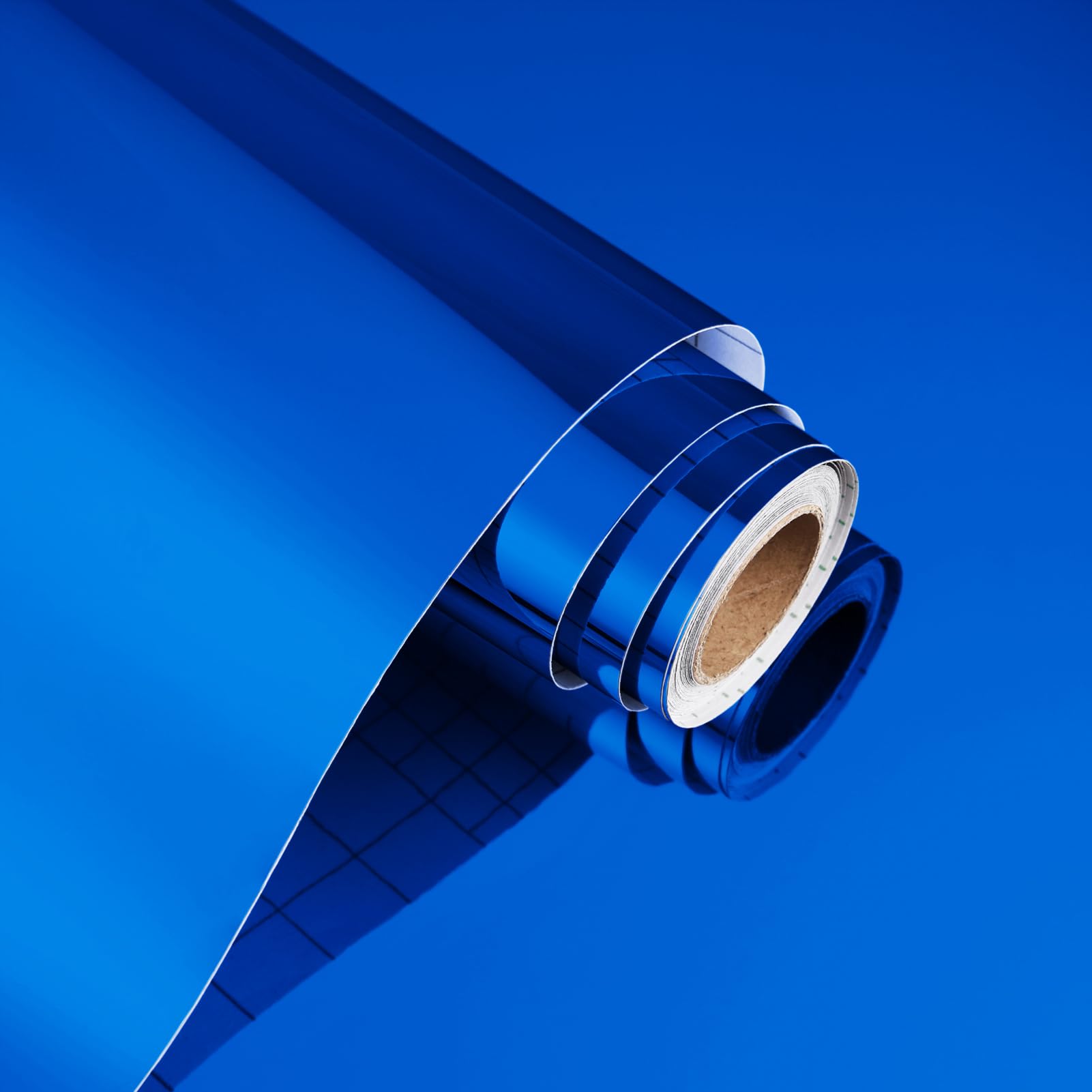 Amazon.com: Mirror Sticker for Wall Blue Mirror Wallpaper Adhesive Blue ...