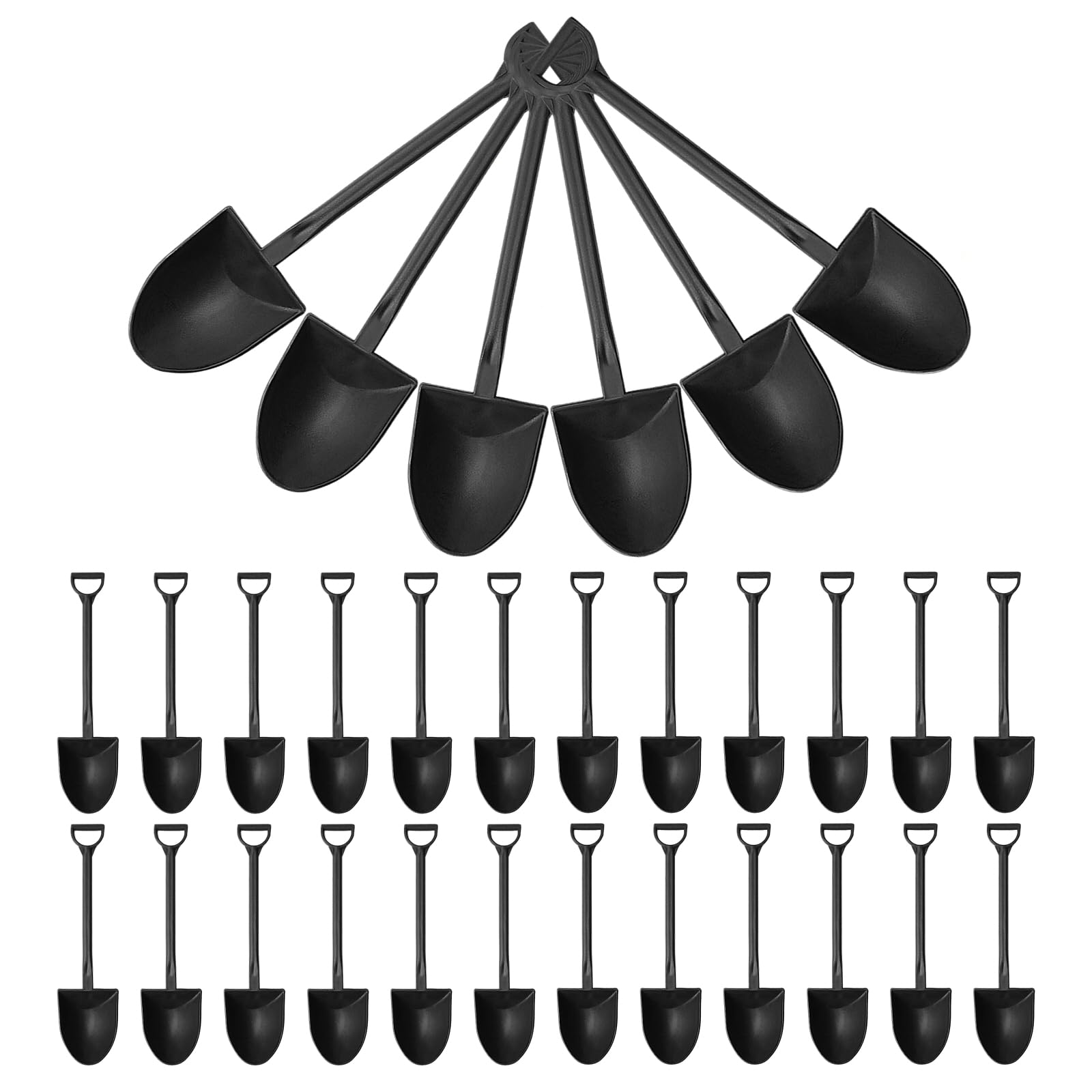 Amazon.com: 100PCS Mini Shovel Spoons for Desserts, Individual Packing ...