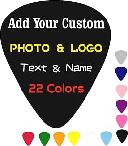 Custom Guitar Picks Personalised Guitar Plectrums Pick 12 Pcs with Your ...