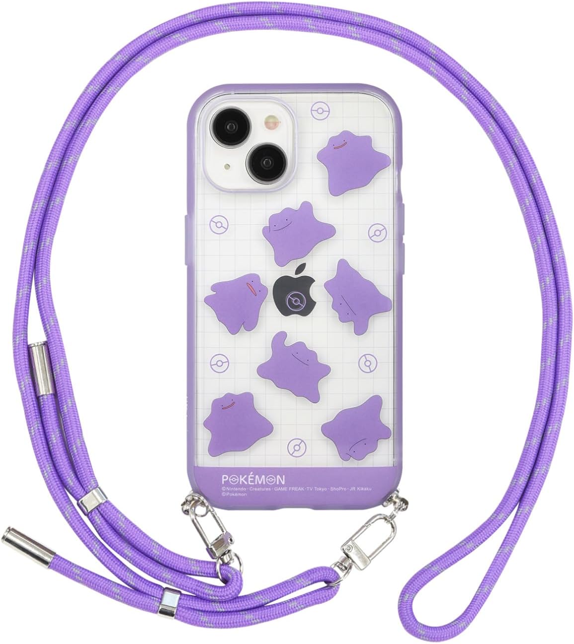 Amazon | グルマンディーズ ポケットモンスター IIIIfit Loop iPhone 15 / 14 / 13 対応 ケース メタモン POKE-878C | グルマンディーズ ...