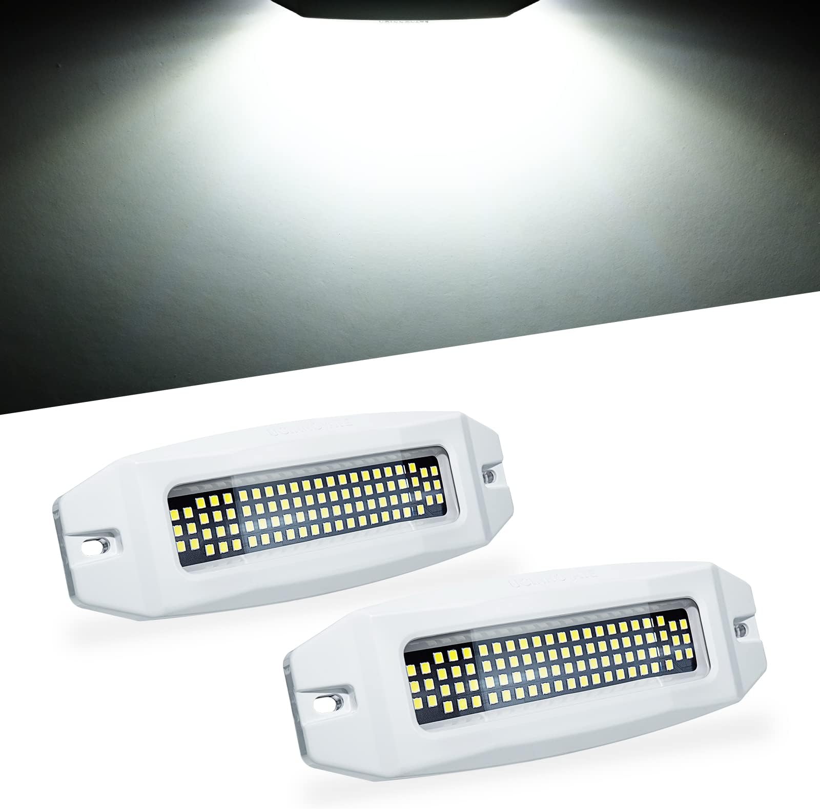 Amazon.com: UCINNOVATE 2X 6.9” Marine LED Boat Light, 3000LM 84LED ...