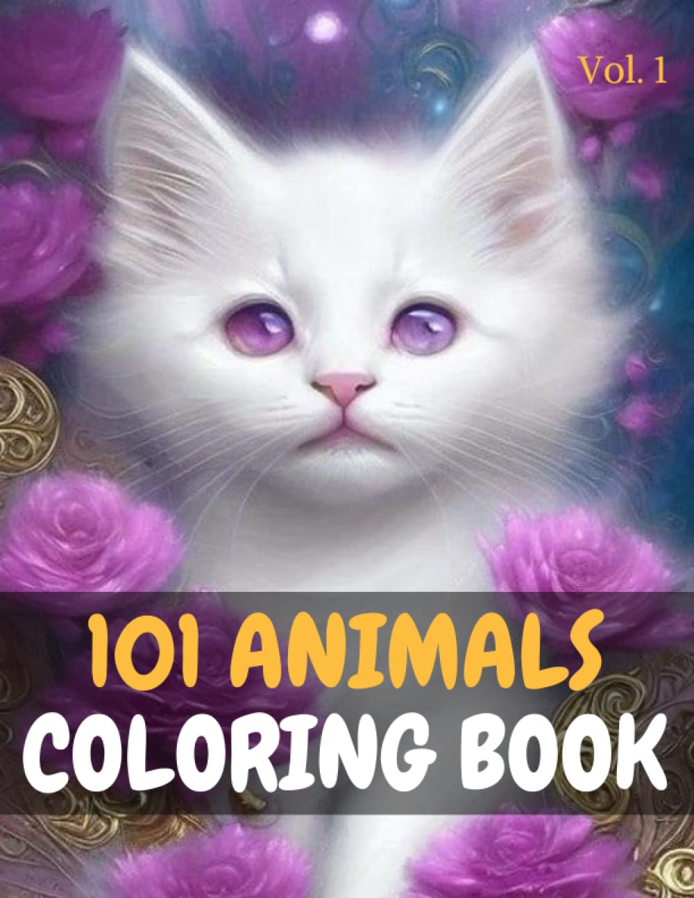 101 Animals Coloring book Vol. 1: Coloring Books For kids and adults ...