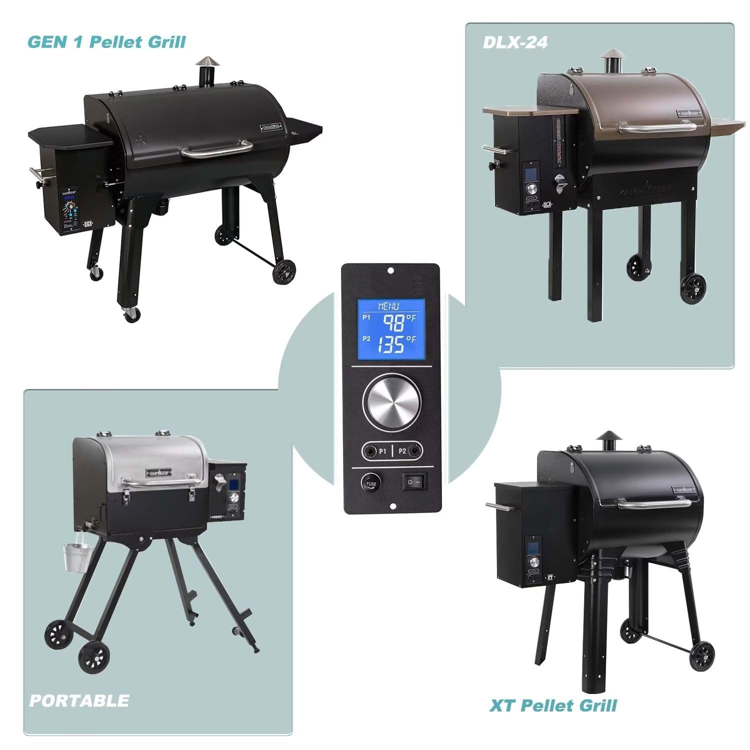 Snapklik.com : SHUNBAIXIN Gen2 PID Controller For Camp Chef Pellet ...