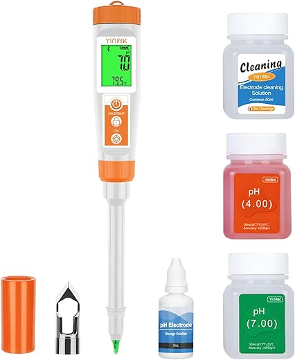 Bluetooth Digital Food pH Meter - Accurate 0-14 pH Range - Future of ...