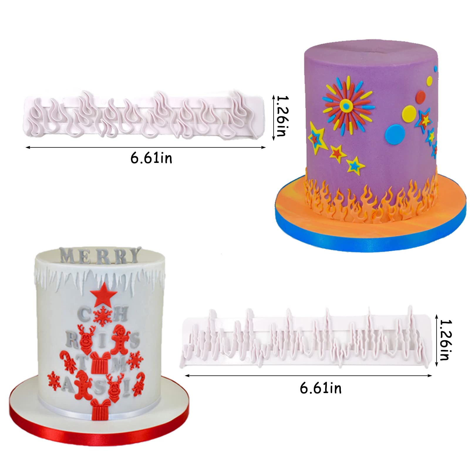 Wave Fondant Cakes Like Grass