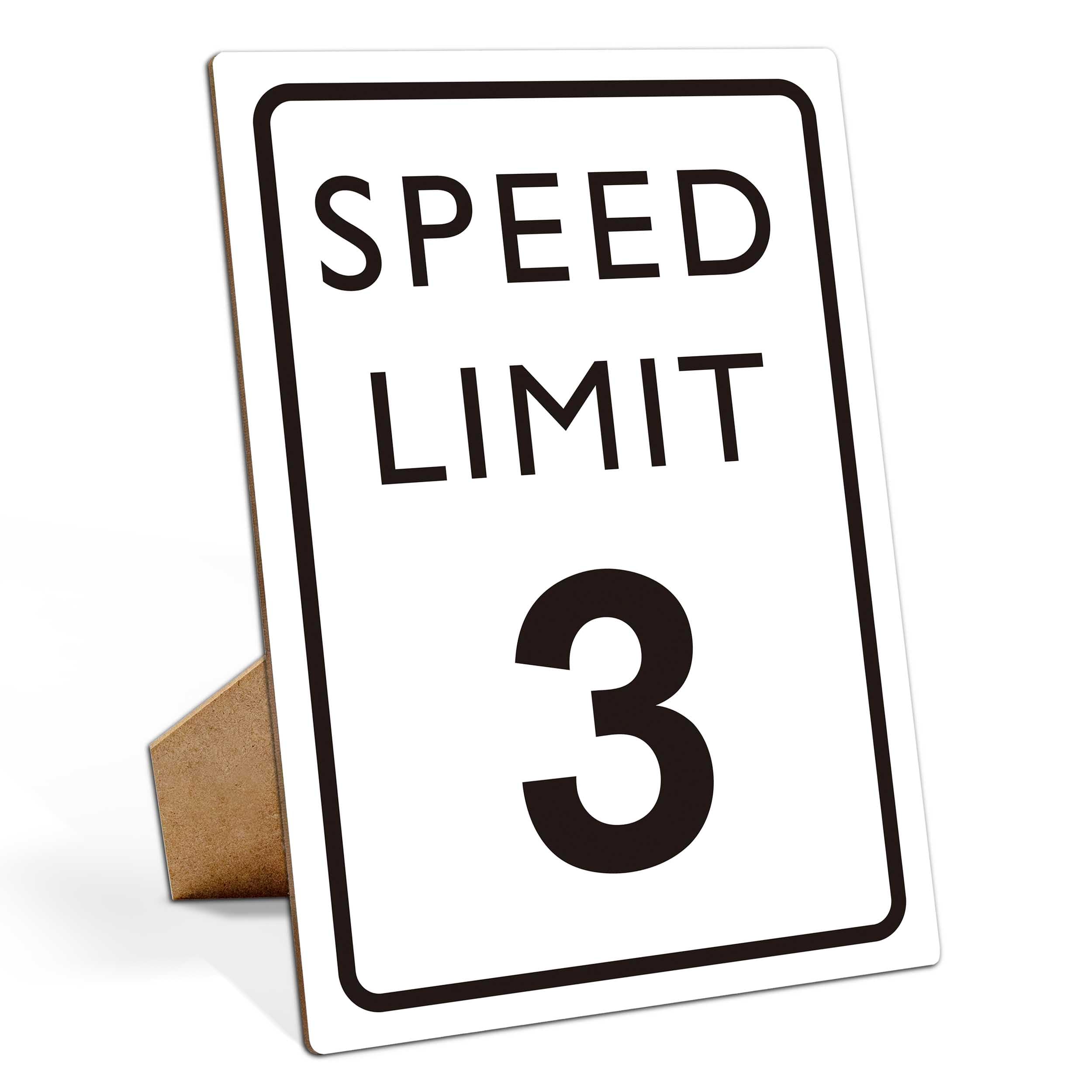 Amazon.com: Race Car Birthday Decor, Speed Limit Sign, Fast Three, Race ...