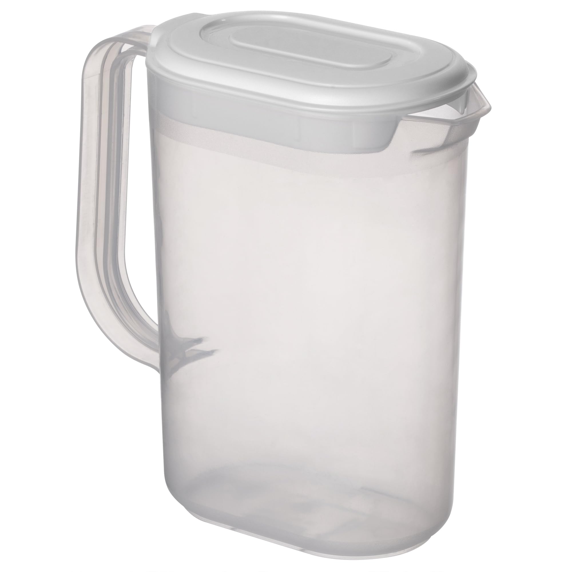 1.5L Litre Plastic Kitchen Fridge Door Jug with Lid Water Fruit Juice ...