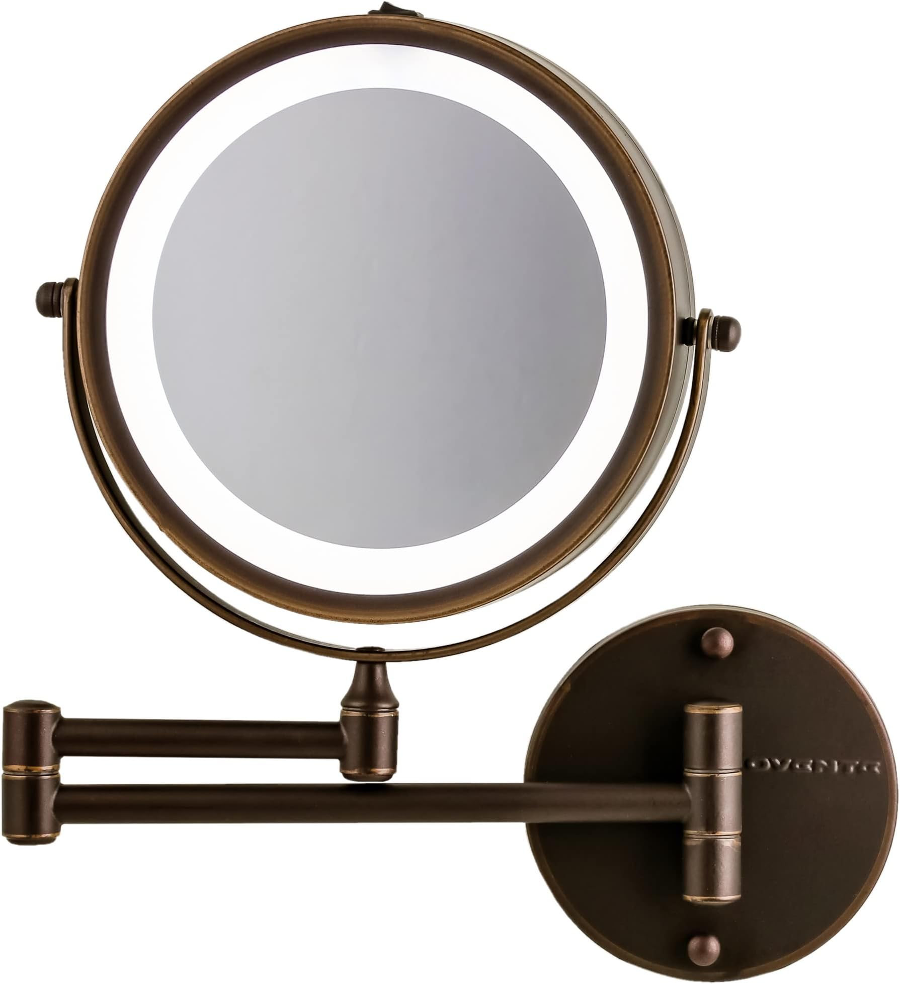 Amazon.com - COSMIRROR Wall Mounted Makeup Mirror with Lights - 8 Inch ...