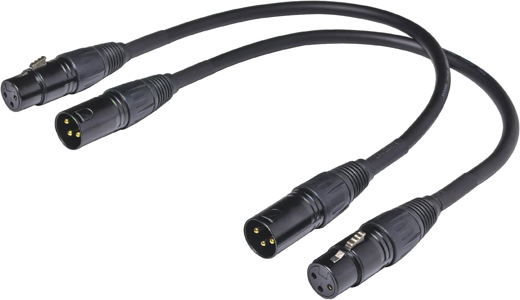Amazon.com: Talent YXF2XM01 XLR Female to Dual XLR Male Y Adapter ...