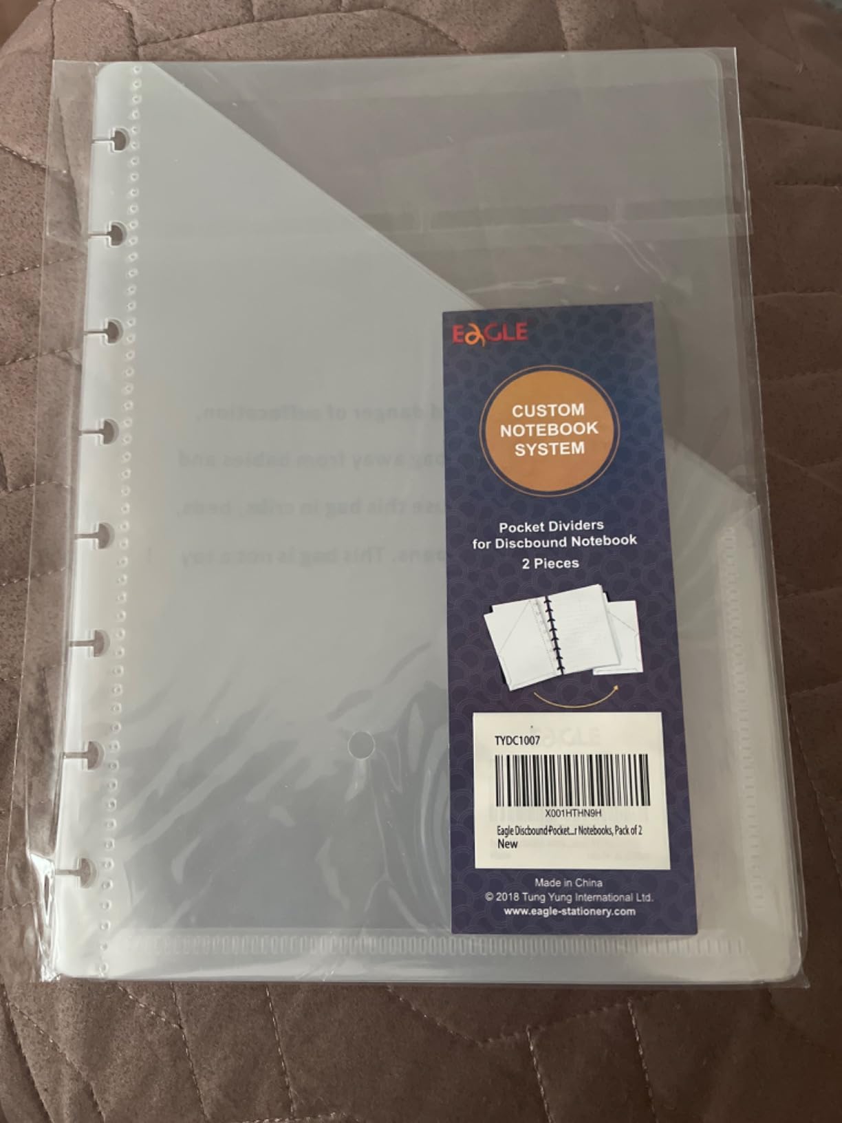 Eagle Discbound Pocket Divider, File Folders,Plastic,Junior Size, for ...