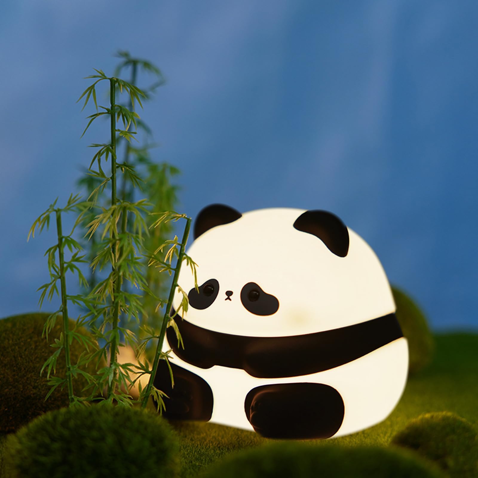 SALUOKE Panda Night Light for Kids: Dimmable Silicone Night Lights ...