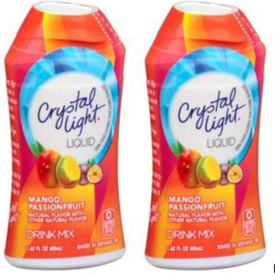 Amazon.com : 2 pack Crystal Light Mango Passionfruit Liquid Drink Mix ...