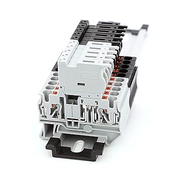 10Pcs PT 4-HESILED 5 * 20 mm Fuse Holder Push-in Terminal Block With ...