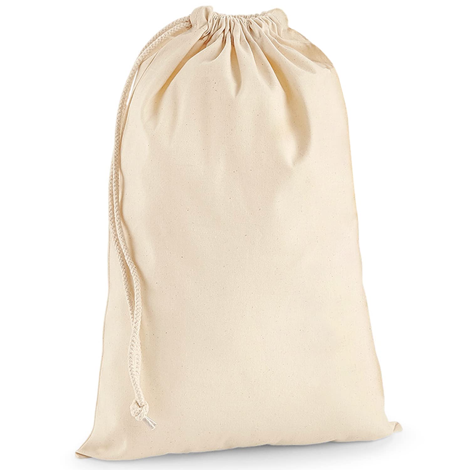 TULLUN Natural Cotton Drawstring Bag Extra-Large Heavy Duty Fabric Bag ...