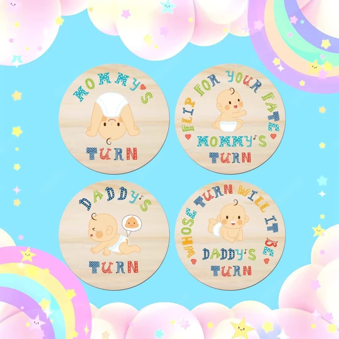 Amazon.com : New Parent Decision Challenge Coin,Jumbo Size Wooden Funny ...