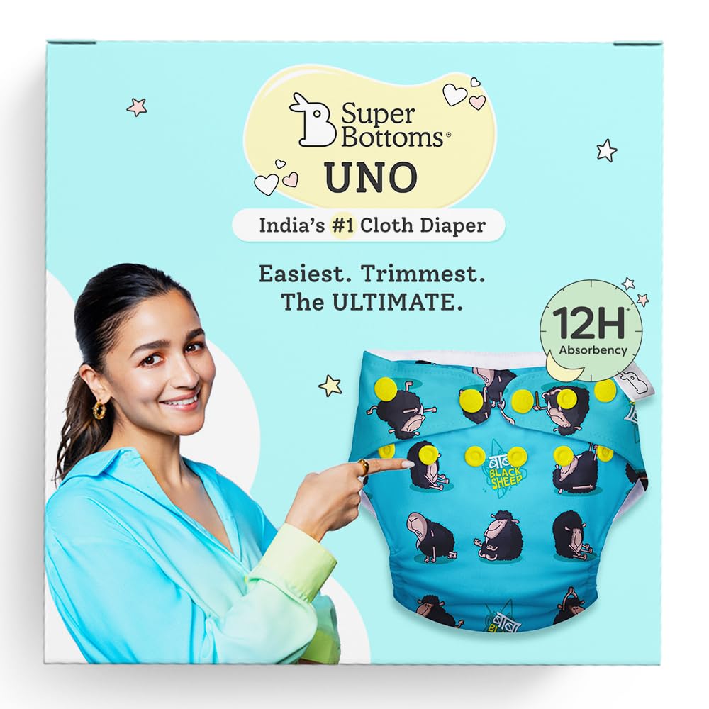 SuperBottoms UNO Freesize Premium Cloth Diaper for babies (3m-3y ...