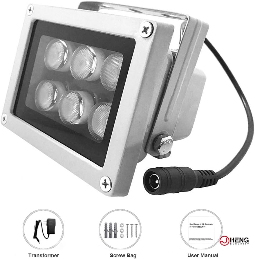 Amazon.com : JC IR Illuminator 90 Degree Wide Angle 6-Led IR Infrared ...