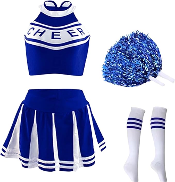 ZNTIHZ Uniforme De Animadora Disfraz clásico de Animadora de Secundaria ...