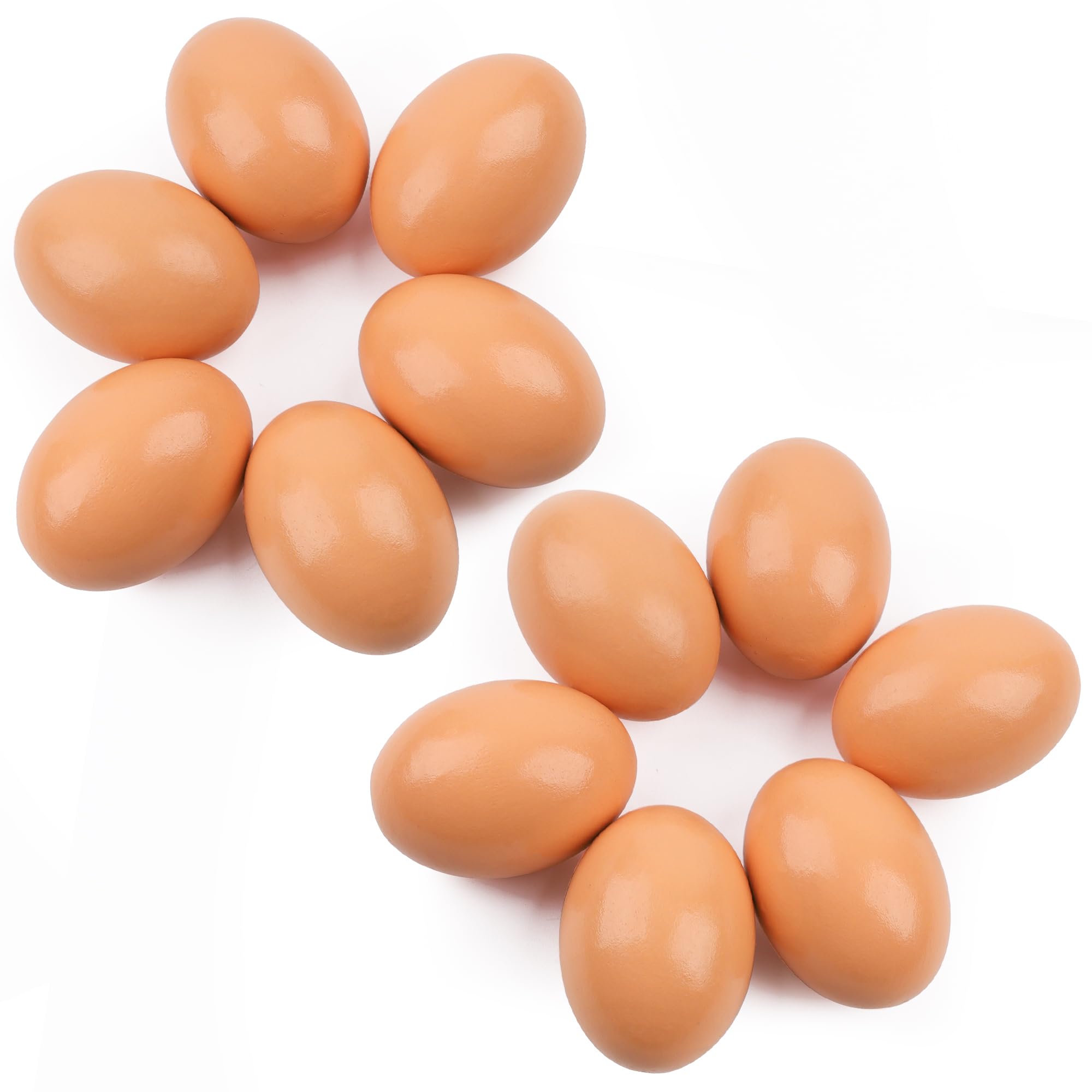 Amazon.com: YunKo 12PCS Fake Eggs Easter Eggs for Craft Nest Eggs Brown ...
