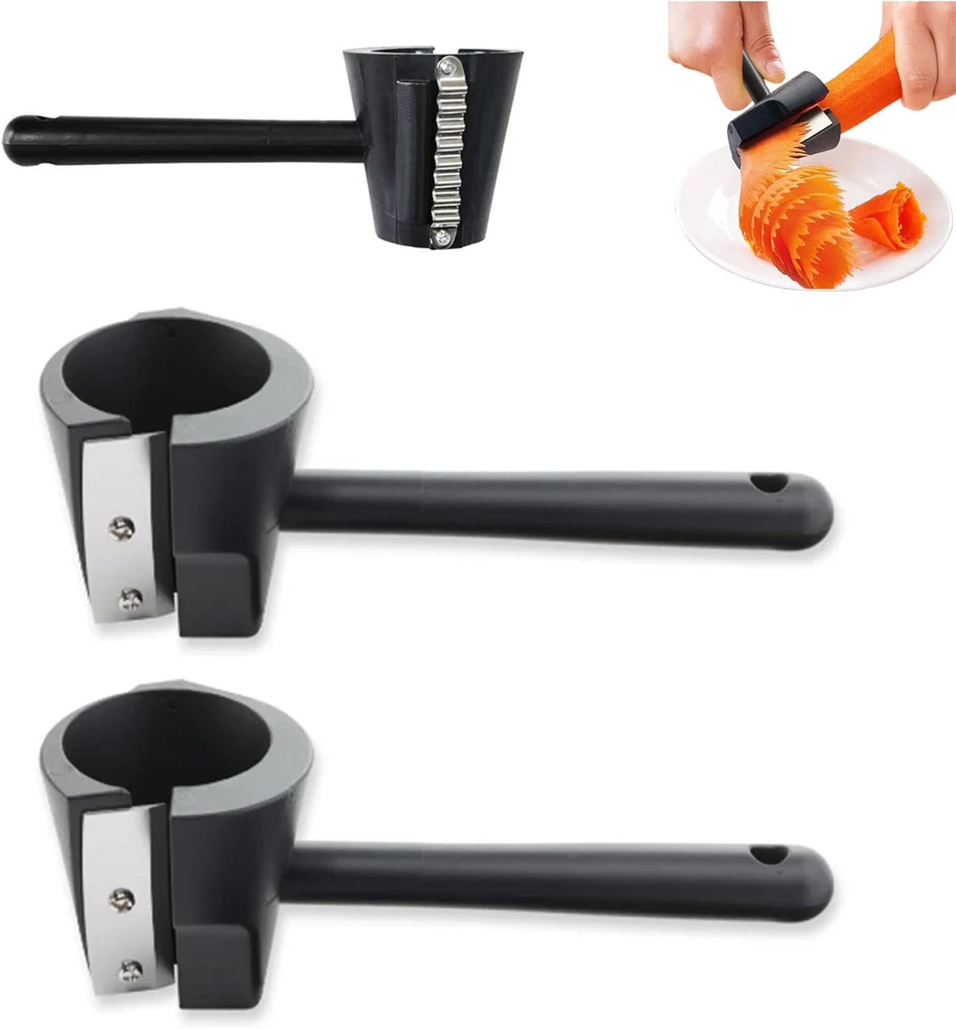 Amazon.com: Spiral Funnel Flower Roller - Vegetable Peeler, Carrot ...