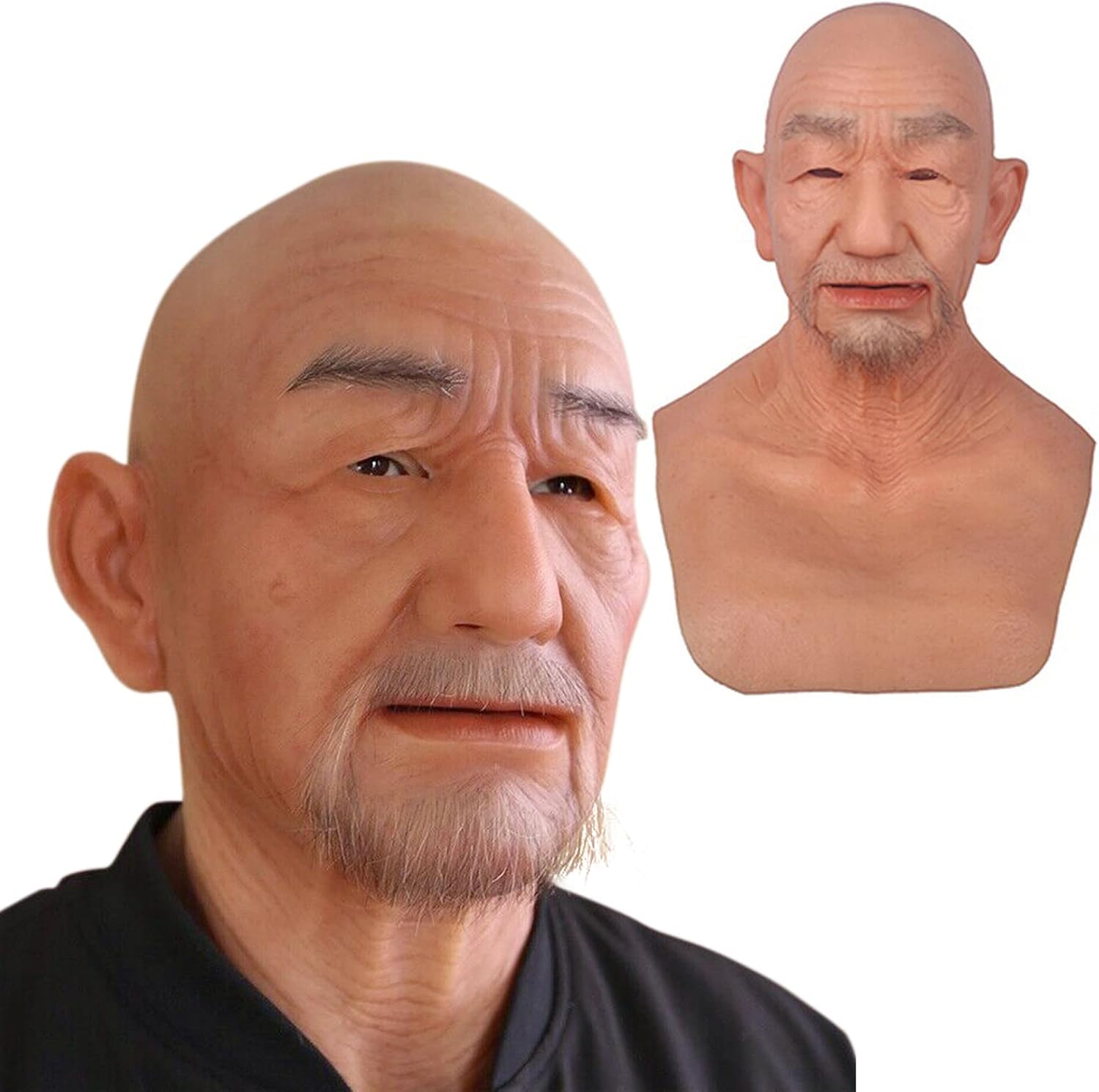 Amazon.com: MOTLEYBEAN Willian Male Face Mask Realistic Silicone Head ...