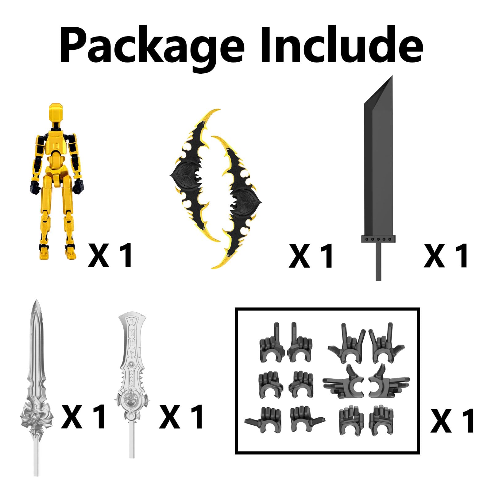 Snapklik.com : (Assembly Completed) T13 Action Figure Set, Titan 13 ...