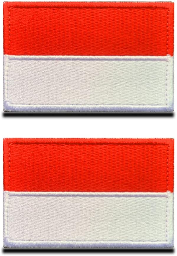 Amazon.com: 2 Pcs Indonesia Indonesian Flag Patches, Tactical ...