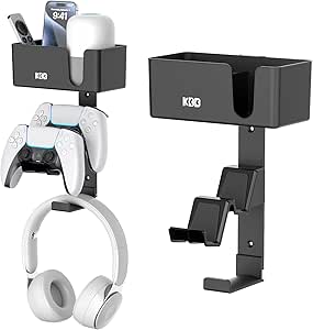 KDD 4-in-1 Wall Mount Controller Holder - Dual Game Controller and ...