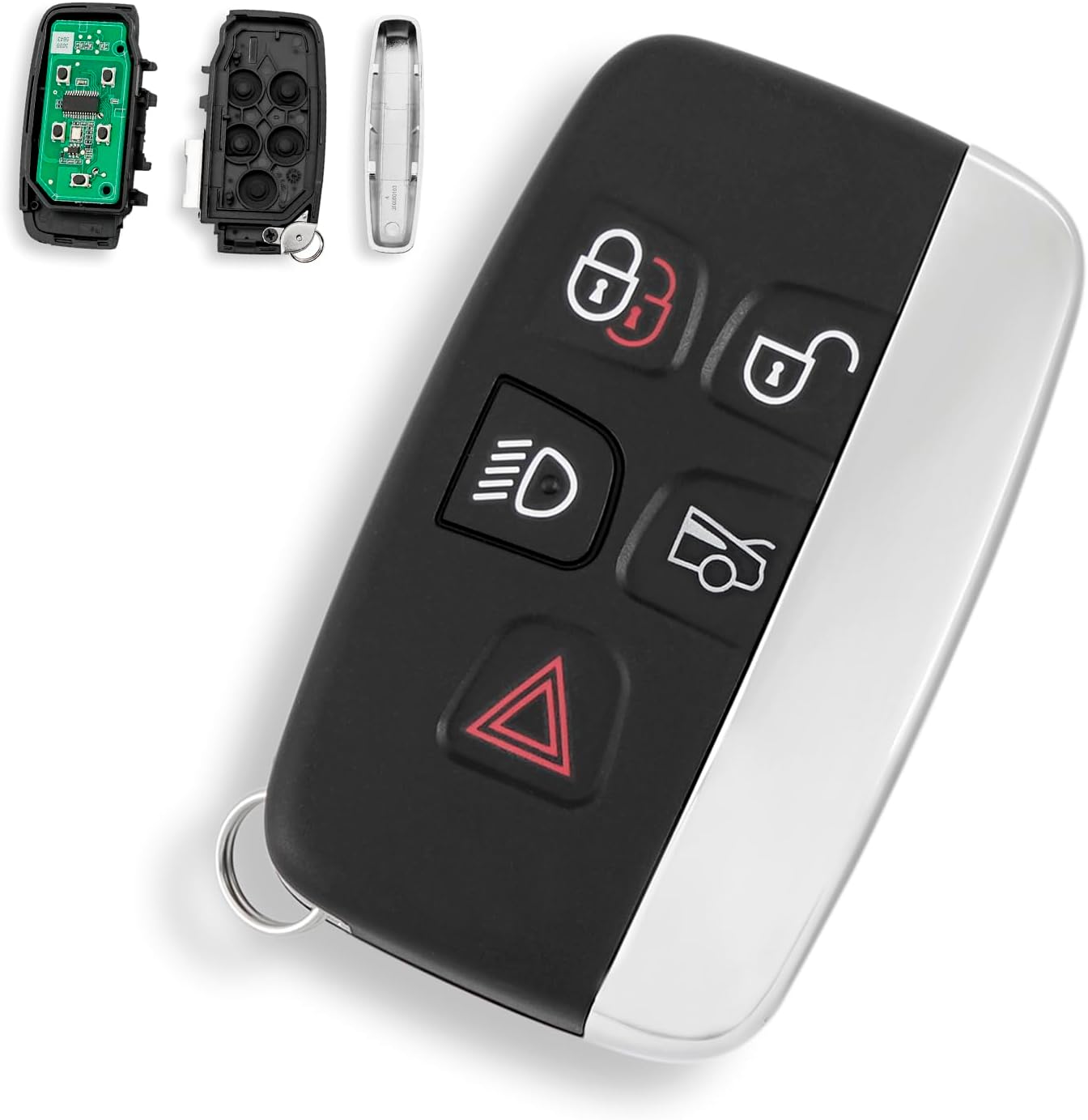 433MHZ 5 Buttons For Jaguar Remote Key Fob Replacement for Jaguar XE XF ...
