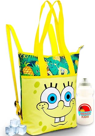 Amazon.com: Spongebob Cooler Bag Set - Bundle with Insulated Tote with ...